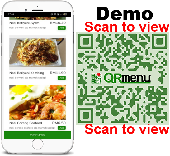 My QR Menu | Malaysia Contactless QR Code Menus For Restaurants